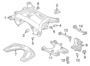 Genuine BMW 33-32-2-284-134 | Lower Control Arm | FREE Shipping on Most ...