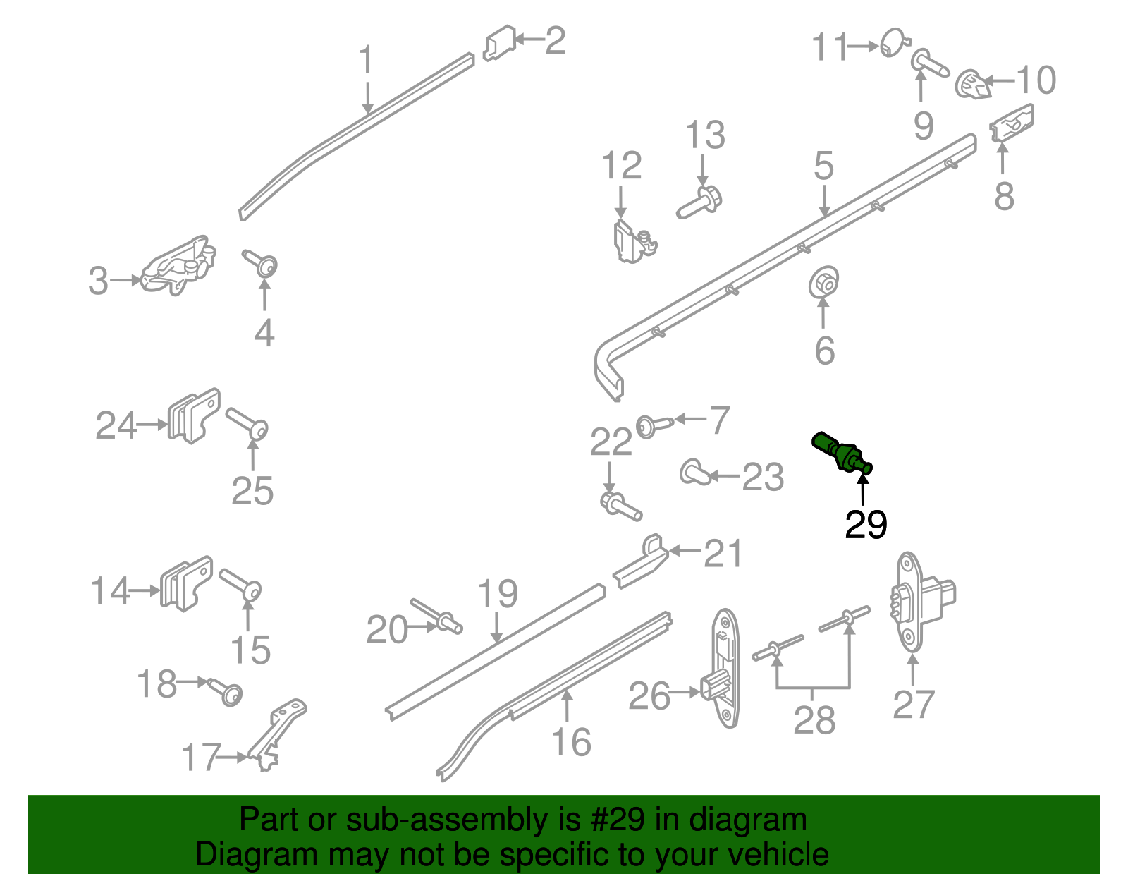 2015-2024 Ford Ajar Switch 5F2Z-14018-F | OEM Parts Online