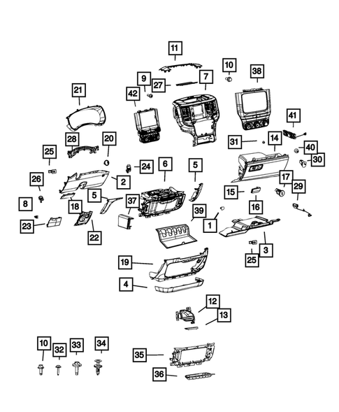 Instrument Panel for 2019 Ram 2500 | Mopar Factory Parts