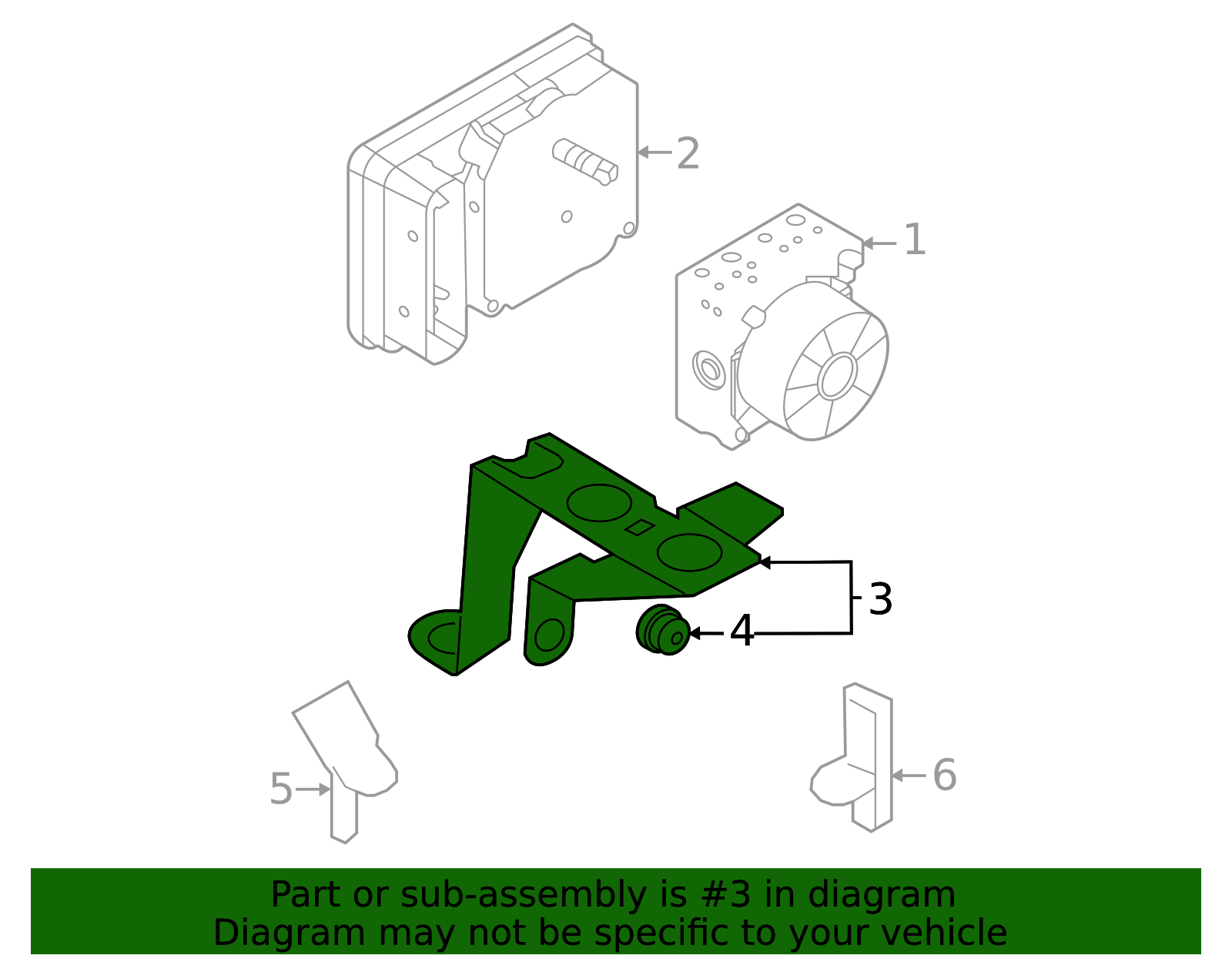 JX6Z-2C304-A - Control Module Bracket 2020-2025 Ford | Big 3 Auto Parts