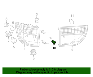 2011-2021 Mopar Tail Lamp Assembly Nut 6509467AA | TascaParts.com