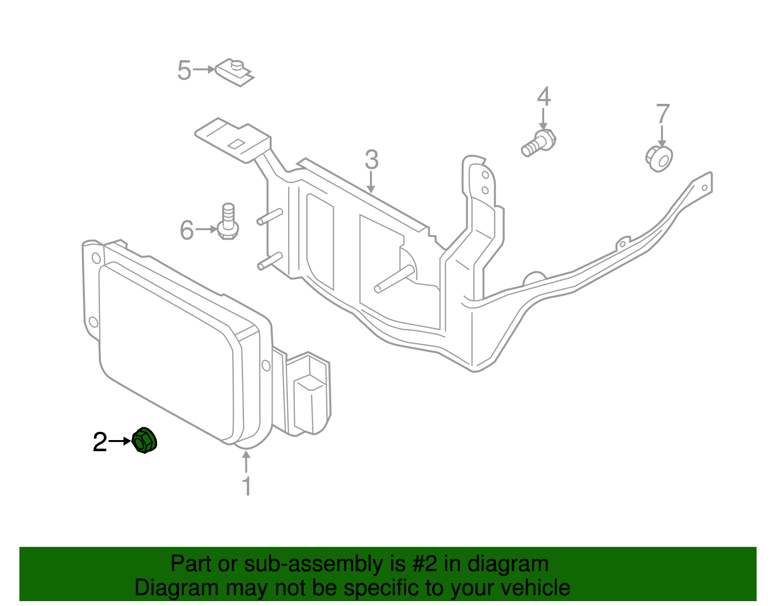W790214-S300 - Distance Sensor Grommet 2013-2024 Ford | Big 3 Auto Parts