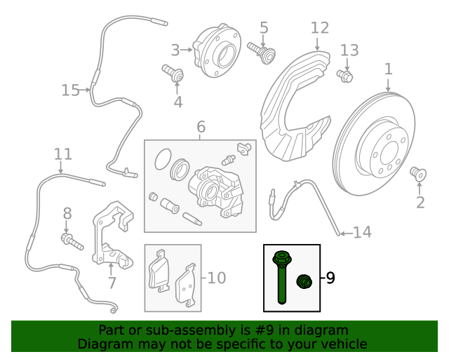 34-11-6-872-804 - Caliper Mount Bushing Kit - 2018-2024 BMW | Buy BMW ...
