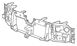 15831182 - Headlamp and Grille Mount Panel 2002-2009 Chevrolet ...
