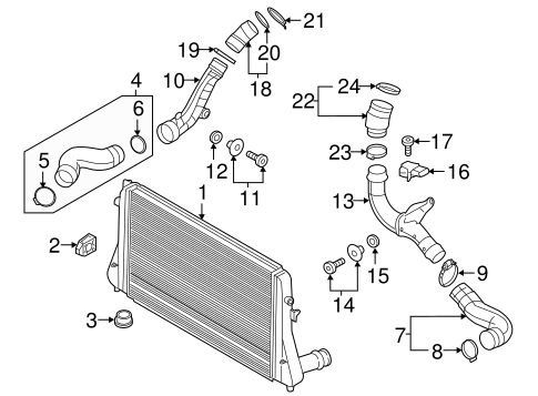 Radiator & Components for 2014 Volkswagen Jetta | OEM Parts Online