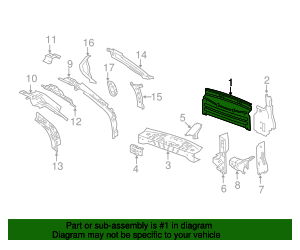 2010-2017 GM Rear End Panel 23473804 GM | GMPartsDirect.com