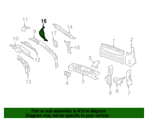 2010-2017 GMC Terrain F Pocket 25800982 | QuirkParts