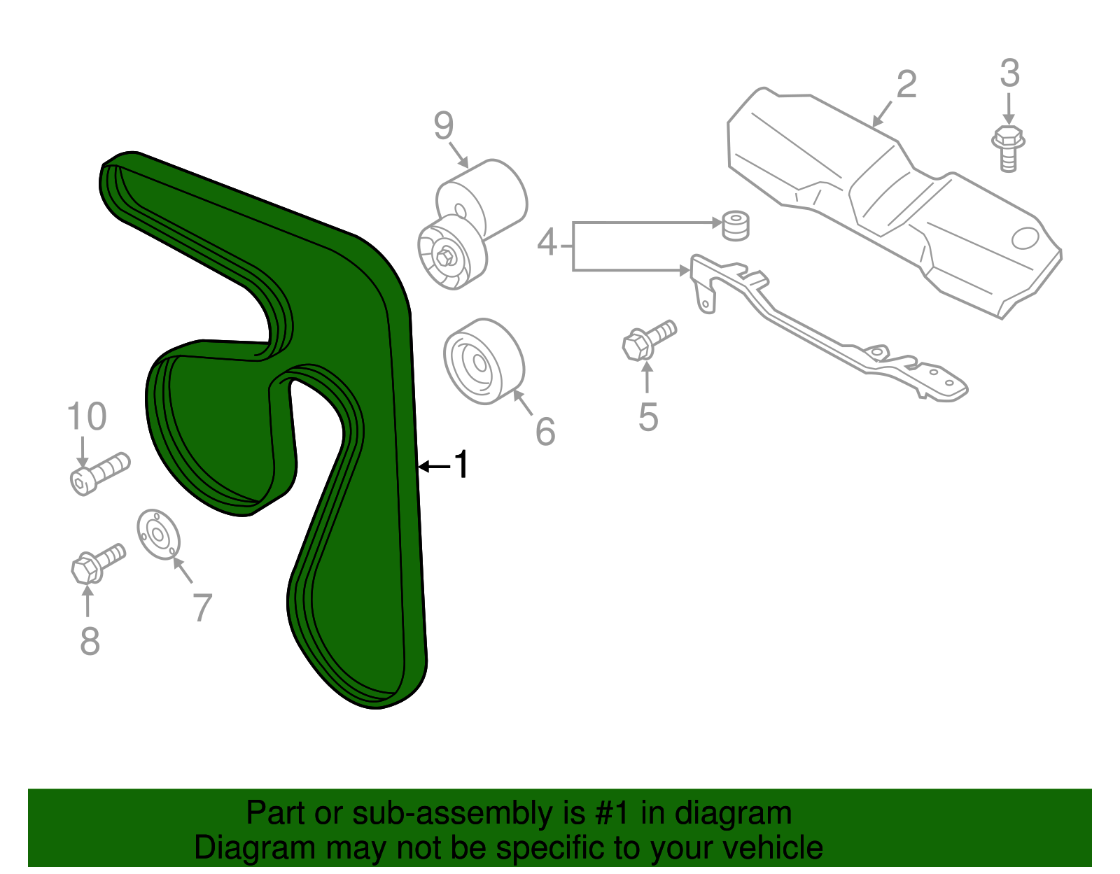 23780AA140 - Serpentine Belt 2015-2019 Subaru | Subaru Factory Parts Online