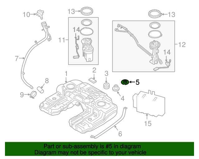 Genuine BMW 07-14-6-760-121 | Fuel Tank Nut | FREE Shipping on Most ...
