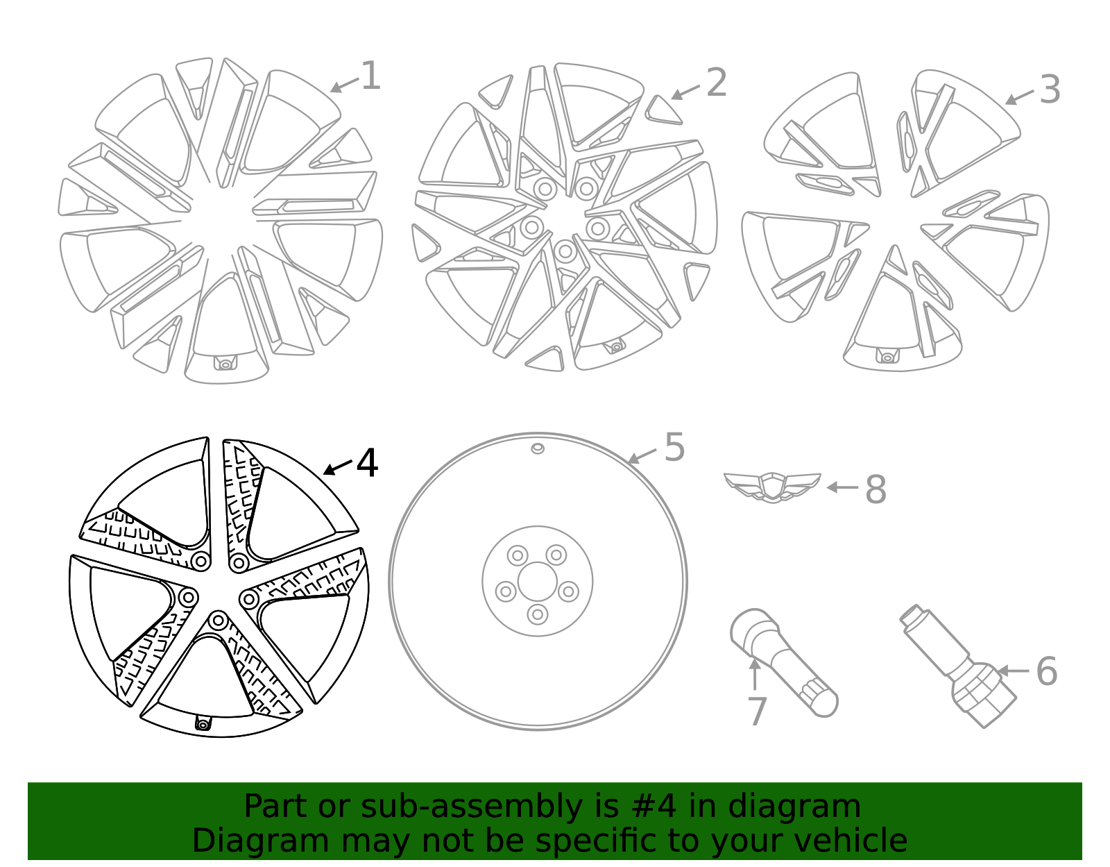 52910-AR210 - High-Quality Wheel, Alloy for 2022-2025 Genesis GV70 ...