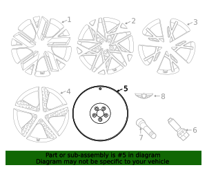 2022-2025 Genesis GV70 Wheel Assembly Temporary 52919-AR900 | Retail ...