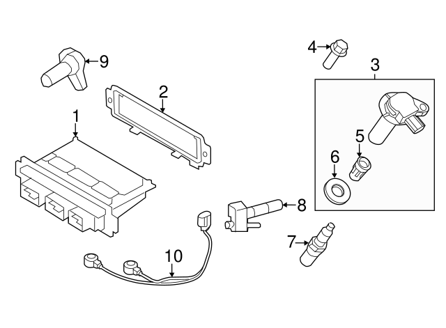 2013-2015 Ford Edge 2013 Ford Edge 3.5L Engine Computer ECM Control ...