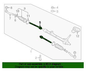 D8521-1HK0A - Inner Tie Rod 2012-2019 Nissan | Nissan Parts ...