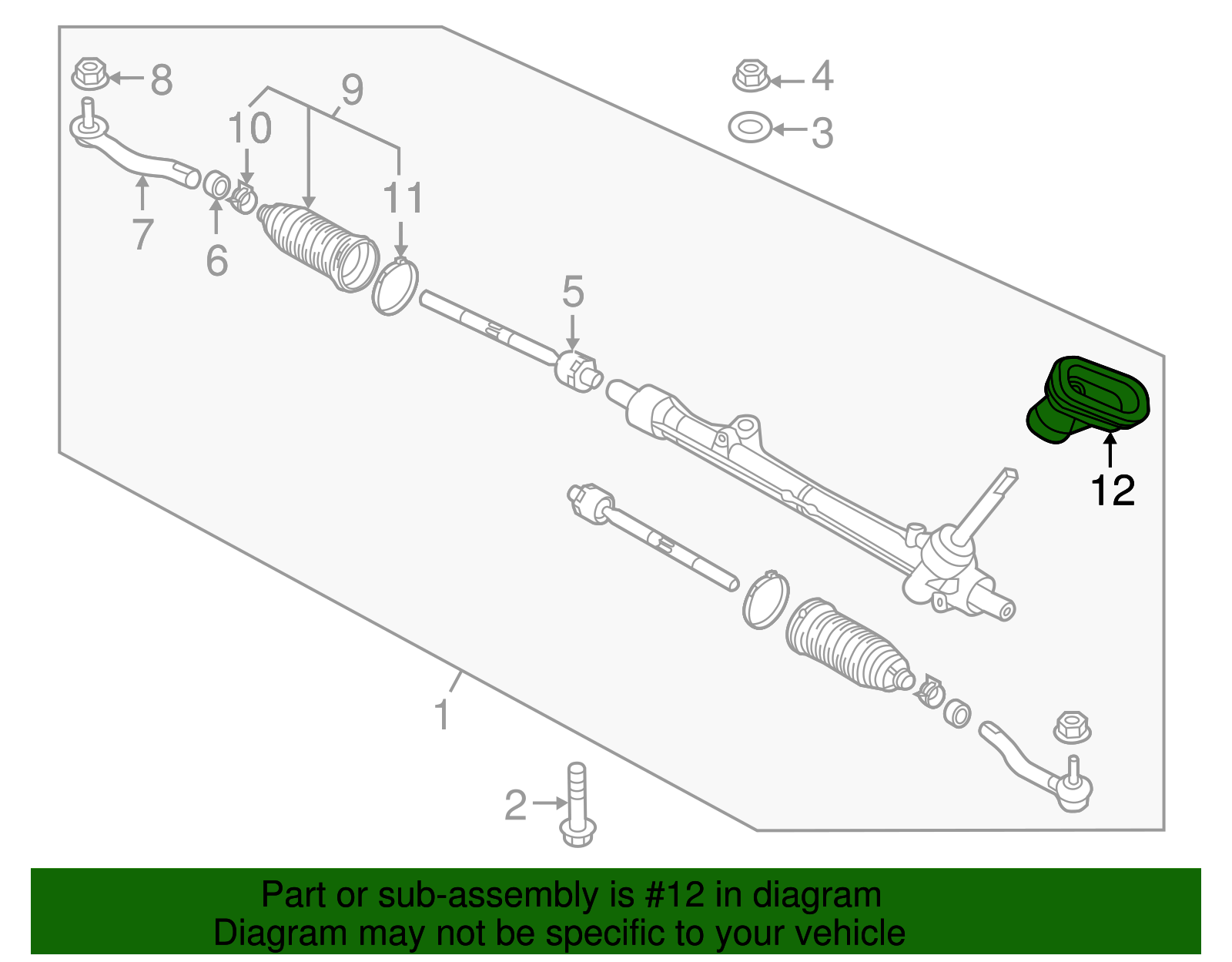 2012-2025 Nissan Dust Cover 48950-5RB0A | Nissan Parts Central