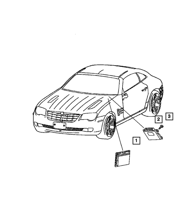 2004-2008 Chrysler Crossfire Transmission Control Module 68030996AB ...