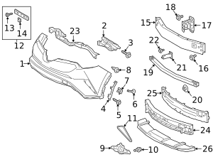 52536-F4010 - Side Retainer - 2018-2020 Toyota C-HR | nashuatoyota