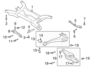 2007-2013 Mitsubishi Outlander Lower Control Arm 4113A037 | Auto Parts