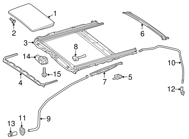 2012-2018 Mercedes-Benz Sunroof Deflector 218-780-00-44-64 | MB OEM Parts