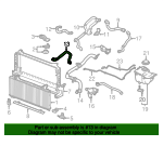 2017-2019 Jaguar F-Pace Radiator Coolant Hose T4A13873 | JaguarParts.com