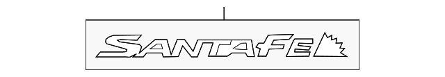 86310-2W000 - Nameplate - 2013-2018 Hyundai Santa Fe Sport | World OEM ...