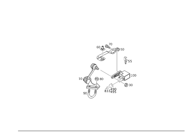 1960-2009 Mercedes-Benz Rod 209-320-02-89 | MB OEM Parts