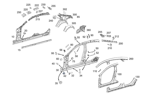 Side Panels for 2020 Mercedes-Benz AMG GT 53 | Mercedes-Benz USA Parts