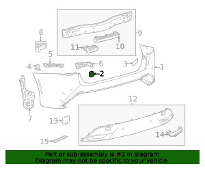 2021-2022 Toyota Mirai Bumper Cover Pad 52422-30090 | Toyota Parts Center