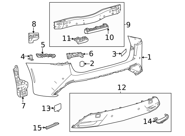 52159-62907 - Bumper Cover 2021-2022 Toyota Mirai | Group 1 Auto Parts