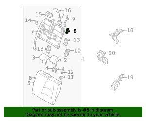 72640-WB002 - Latch - 2020 Toyota Yaris | OEM Genuine Toyota Parts