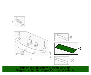 75723-T5R-A00 - 2018-2024 Honda - Emblem Rear (Sport) | Genuine Honda Parts