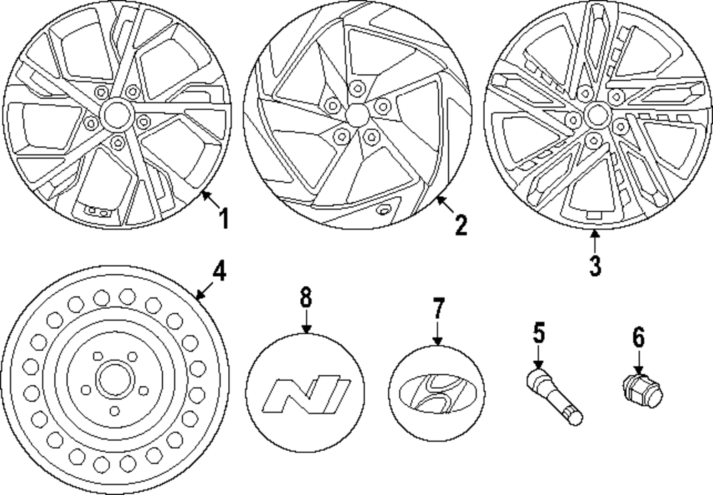 2024-2025 Hyundai Sonata Wheel, Alloy 52906-L1810 | Retail Performance ...
