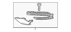2013-2017 Buick Enclave Passenger Side Front Bumper Fascia Outer Grille ...