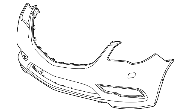 2013-2017 Buick Enclave Front Upper Bumper Cover 84055839 GM ...