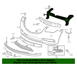 2013-2017 Buick Enclave Front Bumper Fascia Upper Support 22971427 GM ...