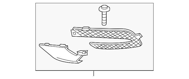 2013-2017 Buick Enclave Passenger Side Front Bumper Fascia Outer Grille ...