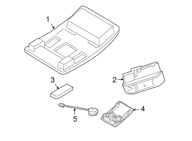 Genuine Overhead Console for 2003-2012 Land Rover Range Rover | Land ...