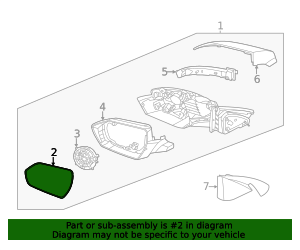 2021-2023 Hyundai Elantra Mirror Glass 87621-AB040 | OEM Parts Online