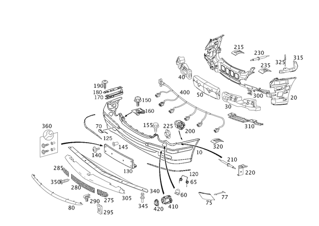 209-885-03-21 - Rail 1998-2009 Mercedes-Benz | Mercedes-Benz USA Parts