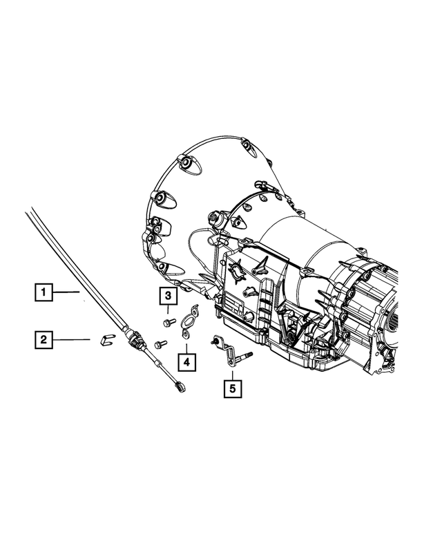 MOPAR GEAR SELECTOR CABLE - 68110832AC - 68110832AC | Mopar Online Parts