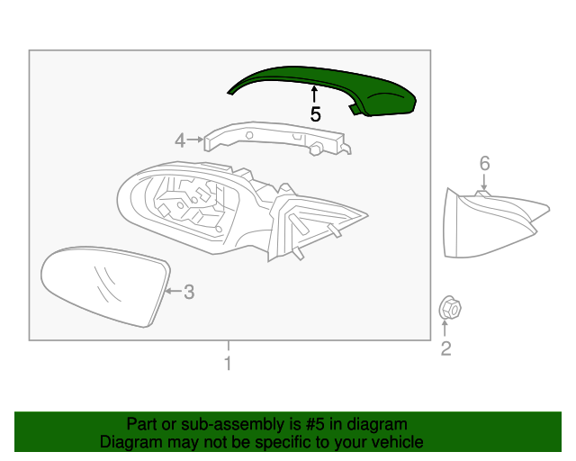 87626-D4010 - Mirror Cover - 2017-2020 Kia Optima | Kia Auto Parts