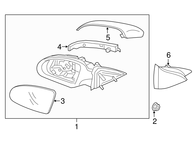 2017-2020 Kia Optima Mirror Glass 87611-A8100 | QuirkParts