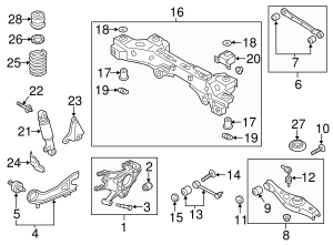 2014-2015 Kia Sorento Trailing Arm 55270-2P250 | OEM Parts Online