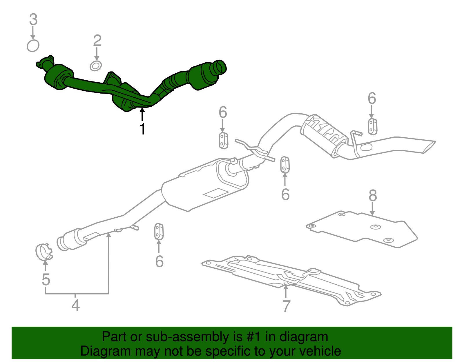 2014-2018 GM Catalytic Converter 19420276 | OEM GM Parts