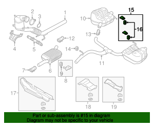 2015-2020 Volkswagen OEM NEW 15-20 VW Volkswagen Jetta Left Rear Mount ...