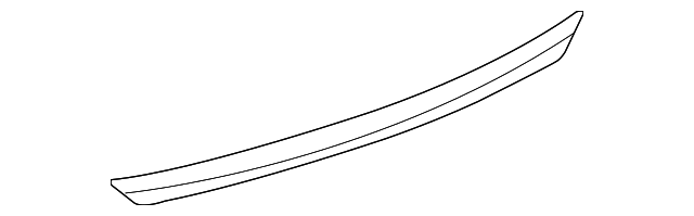 2013-2019 Nissan Sentra License Molding 84810-4AF3A | Temecula Nissan Parts