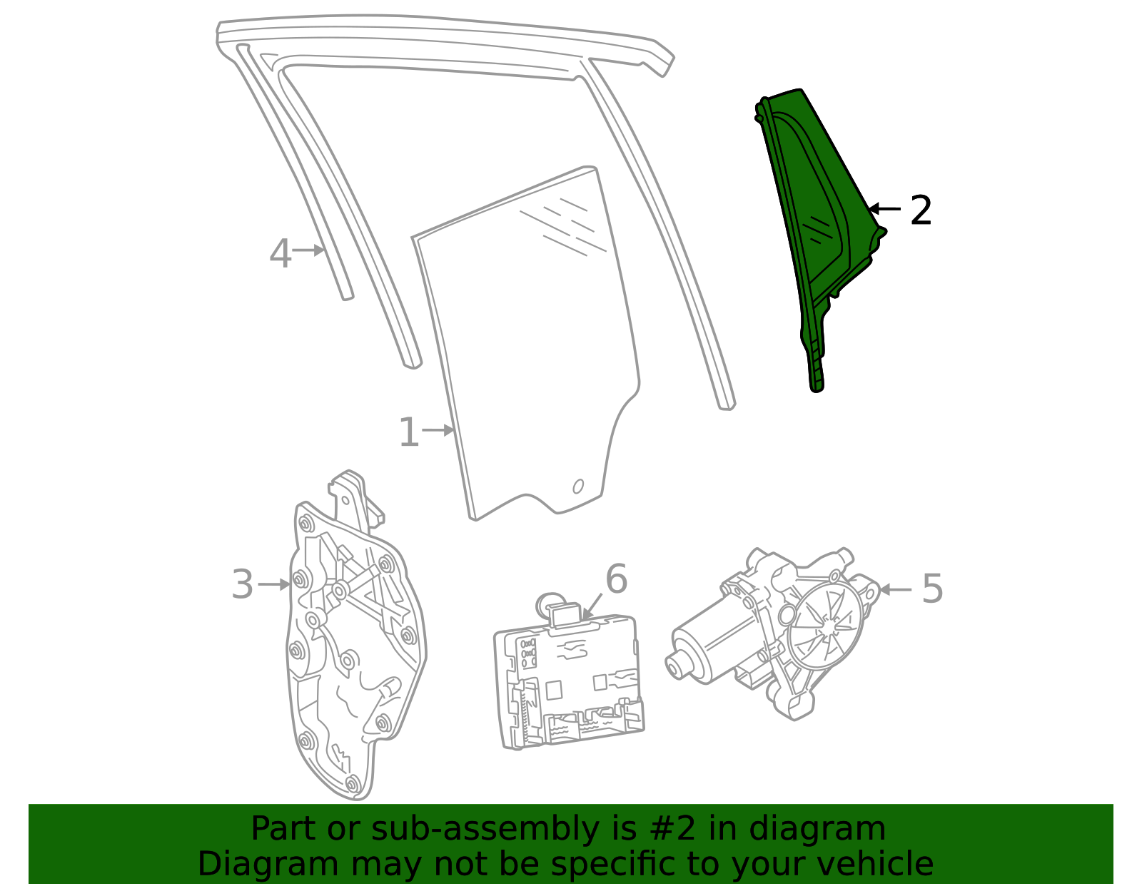 2021-2024 Volkswagen ID.4 Fixed Glass 11A-845-213-E-5AP | vwpartscenter