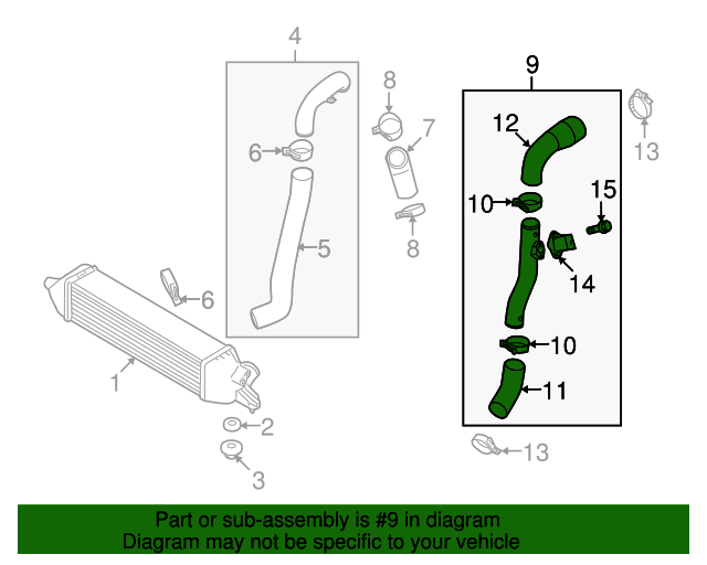 Genuine Inter-Cooler Hose for 2010-2012 Hyundai Genesis Coupe | Part ...