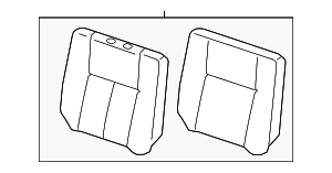 2016-2018 Nissan Seat Back Assembly 88650-EZ05A | Nissan Parts Plus