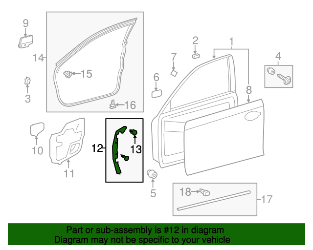 2013-2020 Lexus Door Seal 67865-30060 | AutoNationParts.com