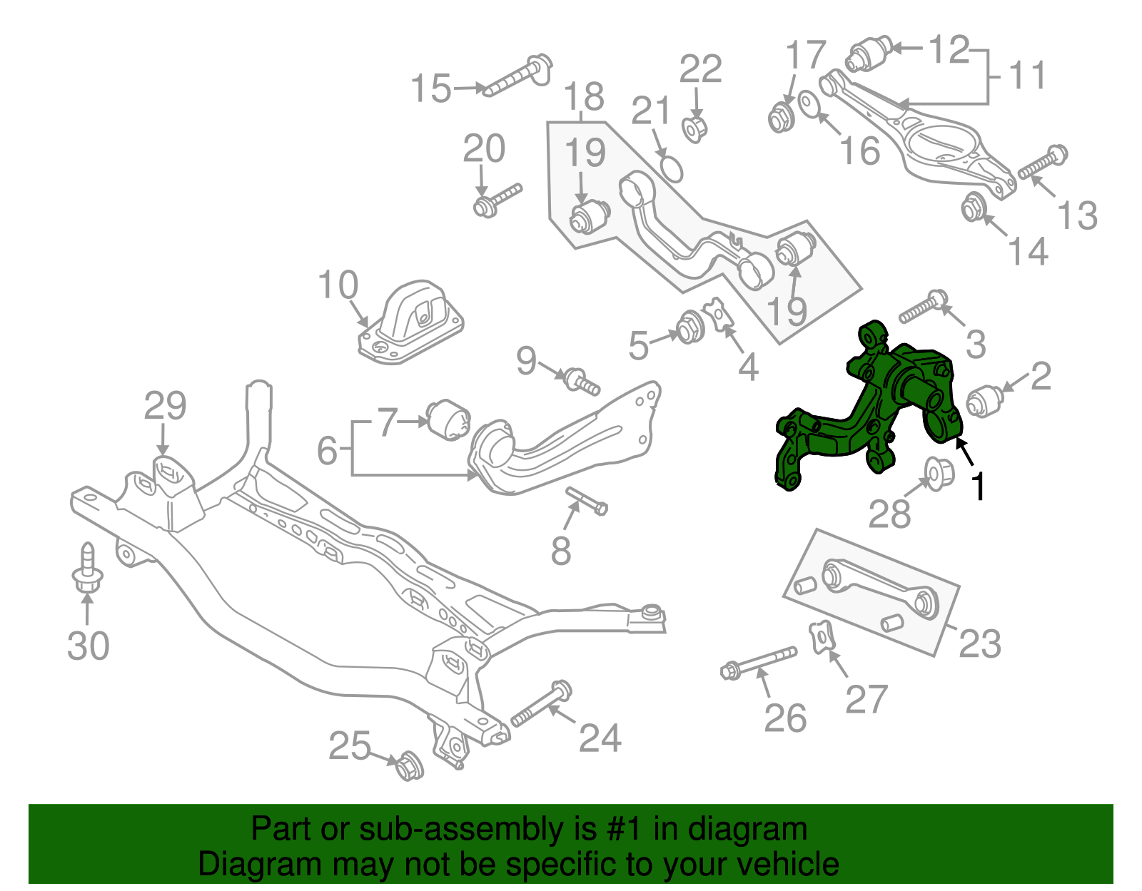 2005-2014 Volkswagen Suspension Knuckle 1K0-505-435-AE | OEM Parts Online